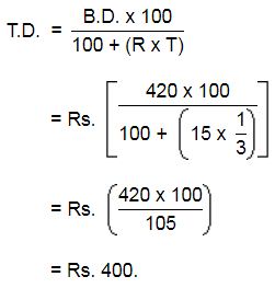 The banker's discount on a bill due 4 months hence at