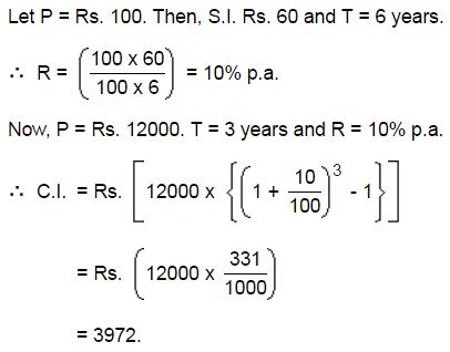 Compound Interest - Aptitude MCQ Questions and Solutions with Explanations